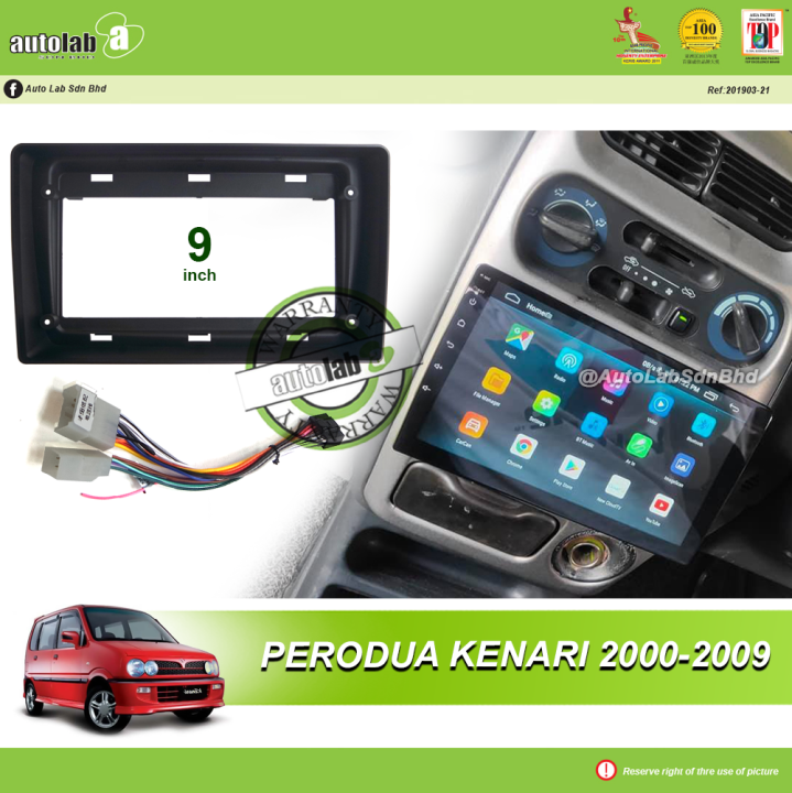 Android Player Casing 9" Perodua Kenari 2000-2009 (Small Type) with ...