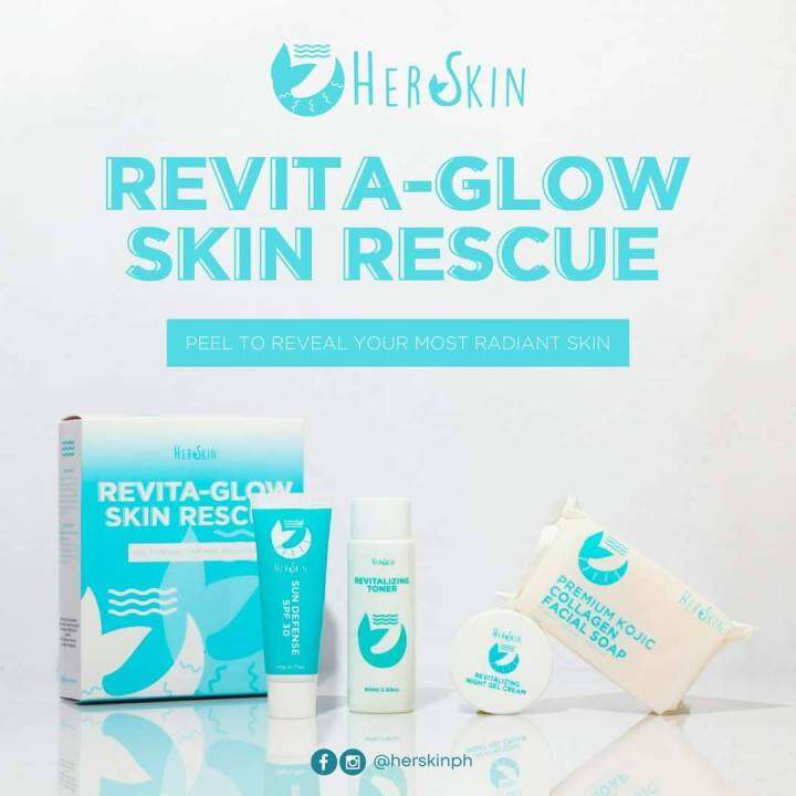 herskin revita glow skin rescue set by kath melendez rejuv set and ...