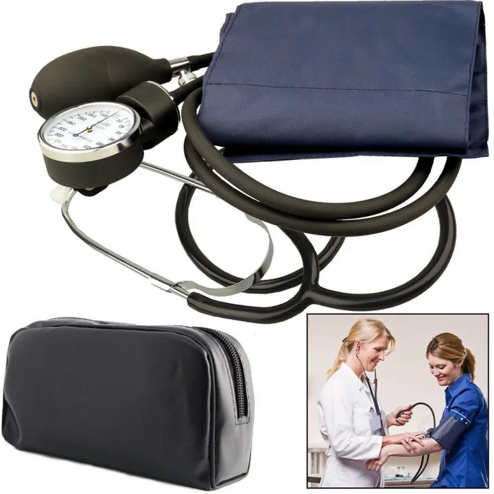 1 Portable Manual Blood Pressure Monitor BP Cuff Gauge Aneroid ...