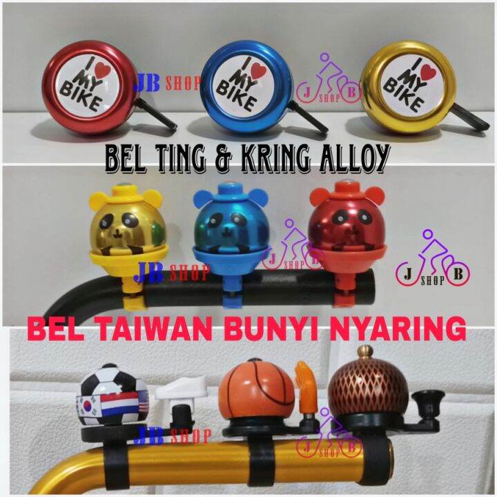 BEL SEPEDA MADE IN TAIWAN ORIGINAL ALLOY BUNYI NYARING BELL SEPEDA ...