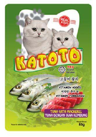 KATOTO cat wet food Tuna with Mackerel flavour 85g x 24 pouches | Lazada