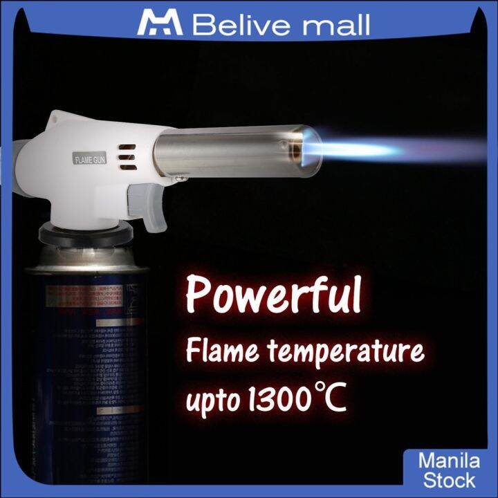 Automatic Electronic Flame Gun Waterproof Butane Burners Gas Adapter ...