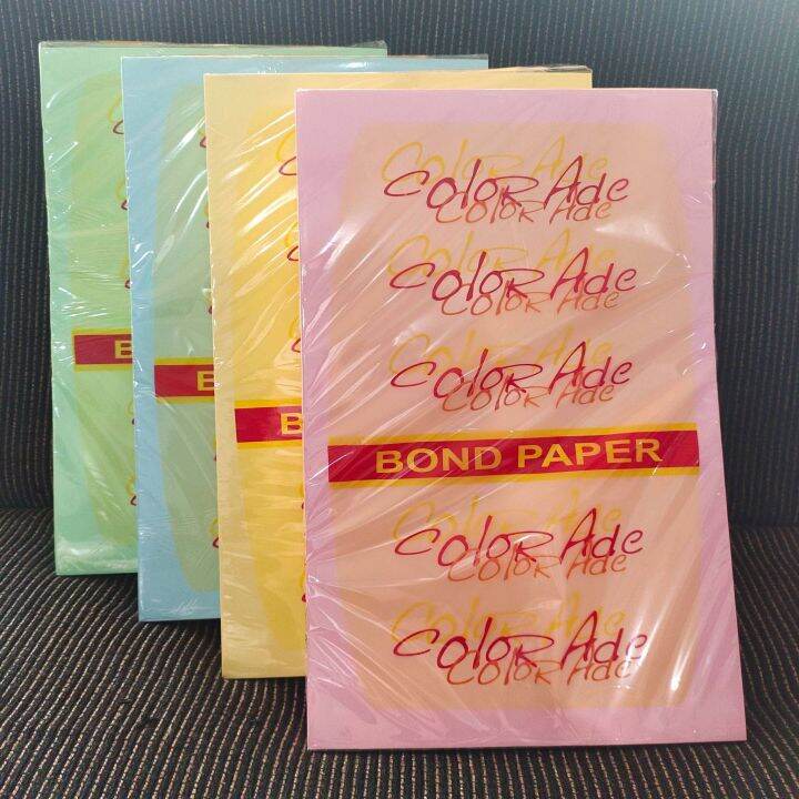 Color Ade Colored Bond Papers | 500 sheets, Long & Short | Lazada PH