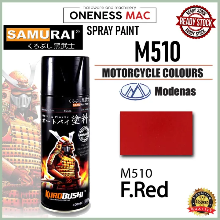 ''SAMURAI'' SPRAY PAINT (MOTORCYCLE COLOUR) MODENAS SERIES M510# - F ...