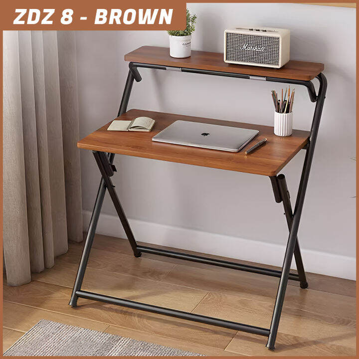 Meja Belajar Laptop Lipat Meja Belajar Minimalis Foldable Computer Desk ...