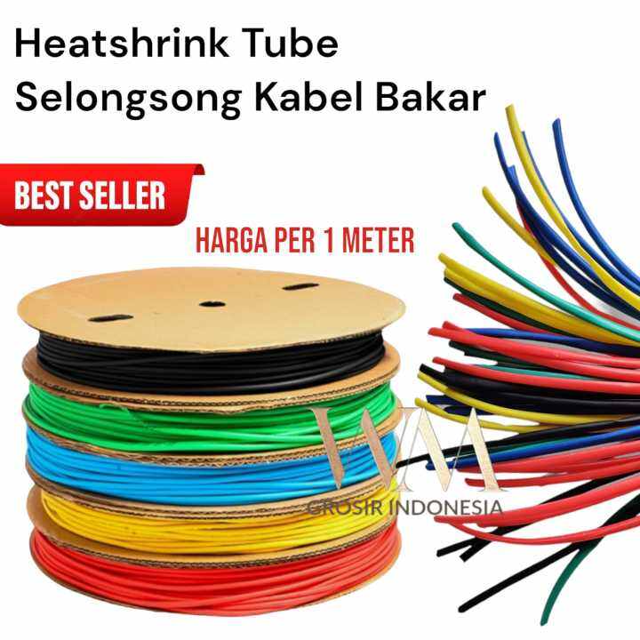 Heatshrink Heat Shrink Tubing Selongsong Kabel Bakar Harga 1 Meter | Lazada Indonesia