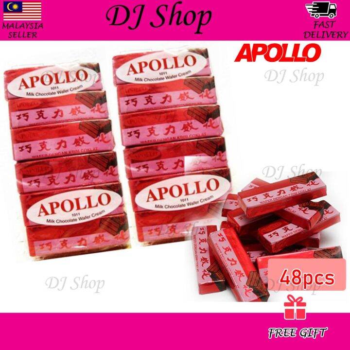 APOLLO WAFER CREAM 12GX48PCS MILK | Lazada