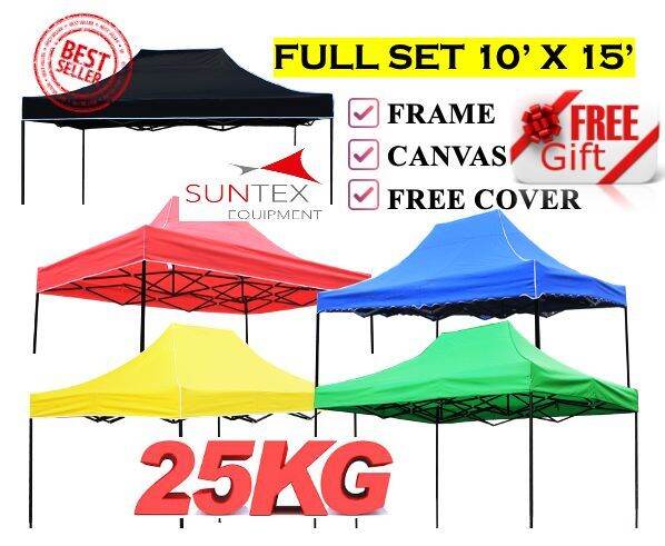 Premium 25kg 3m x 4.5m Express Canopy (10' x15') Roof 80cm Night Market Tent DIY Portable ...