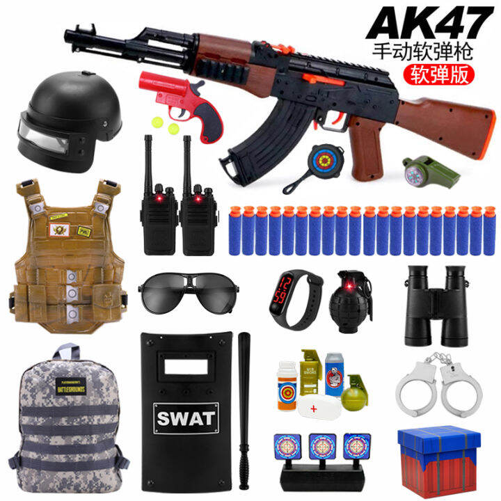 Ak47 children's toy guns, soft bullets, continuous assault and grab AK ...
