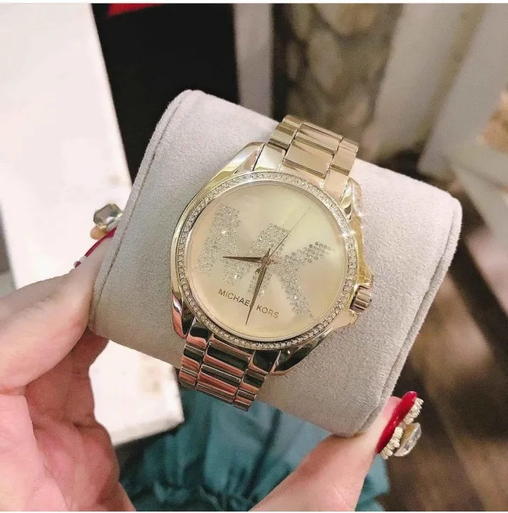 Original Michael Kors Women's Bradshaw Gold Tone Stainless Steel Analog ...