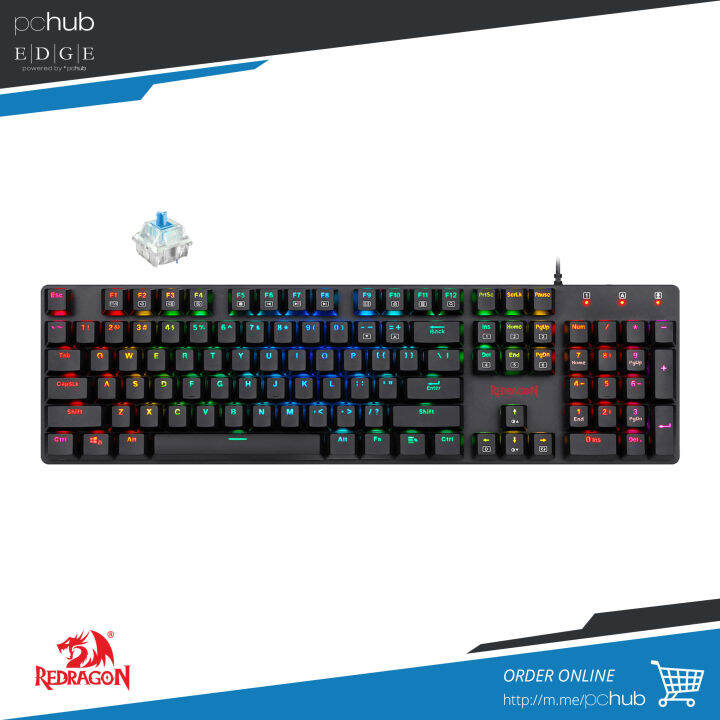 Redragon Shrapnel K589 RGB, black, mechanical keyboard, outemu blue ...
