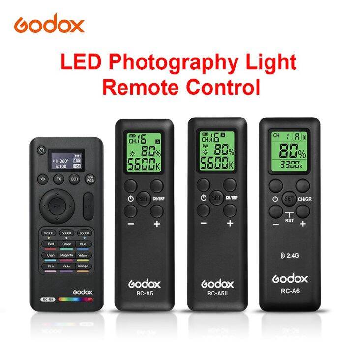 Godox Wireless Remote Controller RC-A5/ RC-A5II/ RC-A6/ RC-R9 For Photography Light SL60W/ SL150 ...