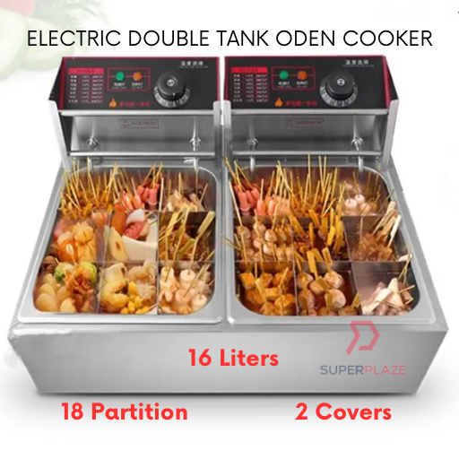 16 Liters 18 Partition Electric Oden Cooker Stainless Steel Automatic ...