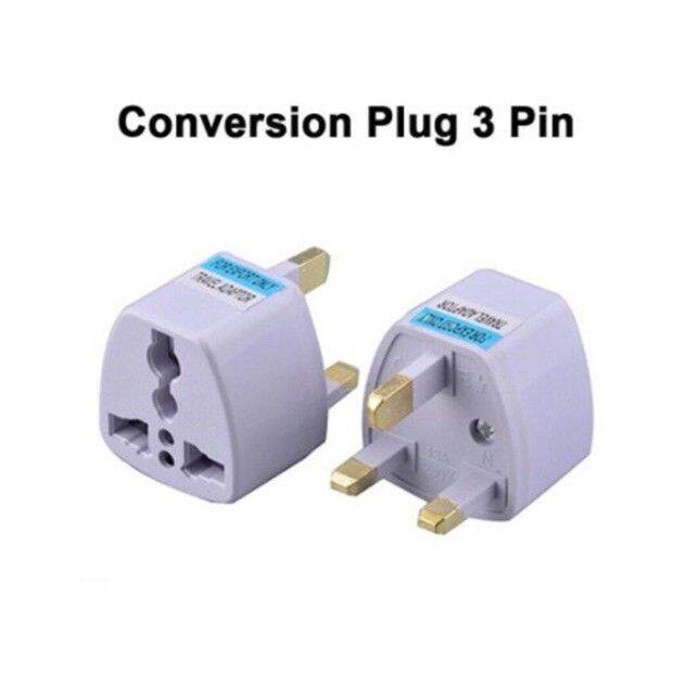 3-Pin Universal Adapter Plug Head UK Malaysia China Plug Socket | Lazada