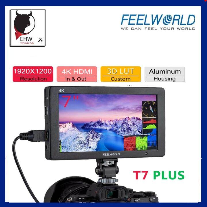 FEELWORLD T7 PLUS 4K 3D HDMI LCD MONITOR 7'' INCH MONITOR | Lazada