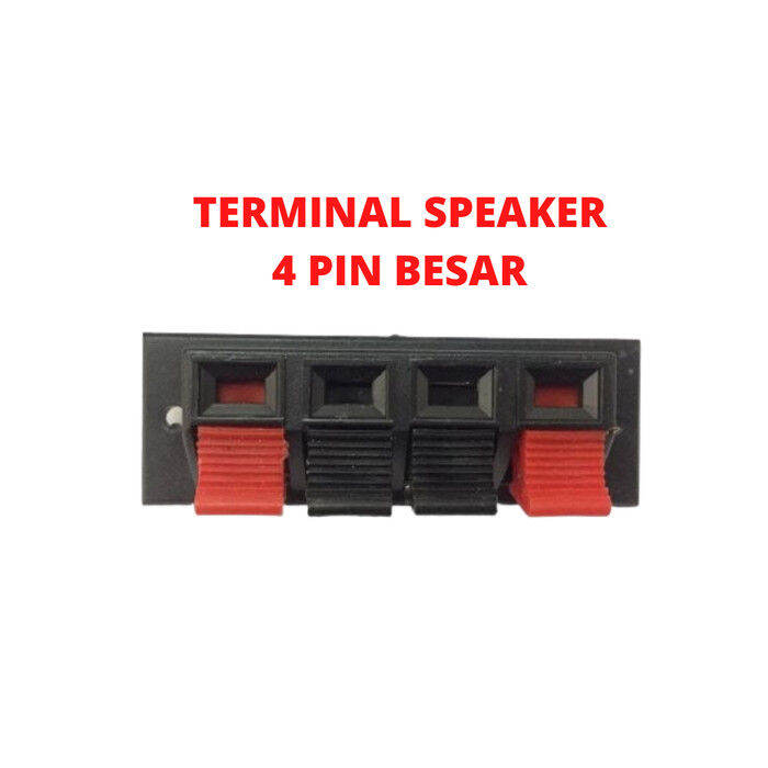 Terminal speaker jepit 4 pin besar | Lazada Indonesia