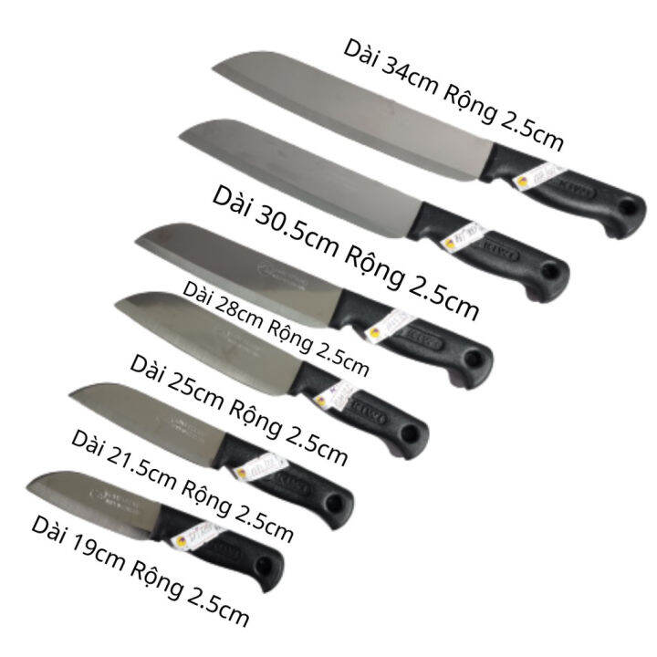 Dao Thái Kiwi Cán Đen Chính Hãng Nhiều Kích Cỡ | Lazada.vn