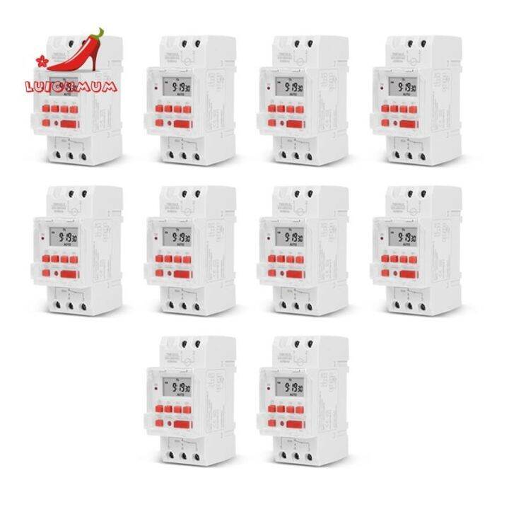 Best Sale ﹍ 10x Sinotimer Tm919b 220v 30a Programmable Digital Timer Switch Din Automatic