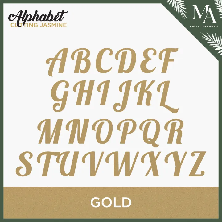 Huruf Alfabet Tempel Inisial Atau Nama Hiasan Dinding Dekorasi Backdrop ...