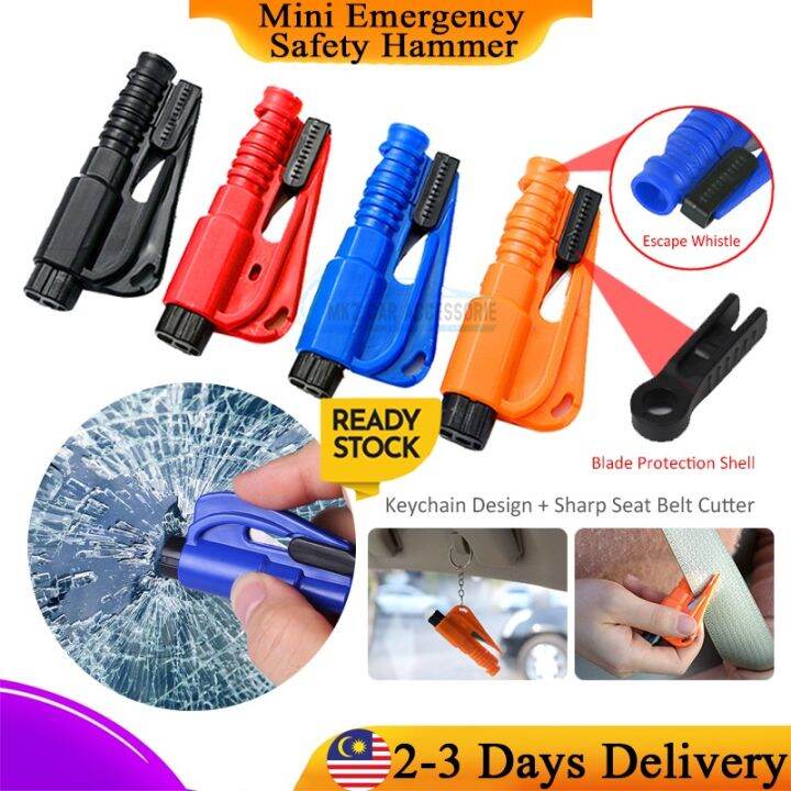 Auto Safety Hammer Car Emergency Escape Window Glass Breaker 2 in 1 Car ...