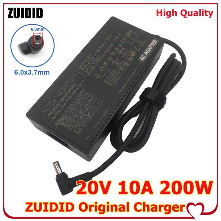 200W 20V 10A Laptop Charger Adapter ADP 200JB D For ASUS TUF DASH F15 ...