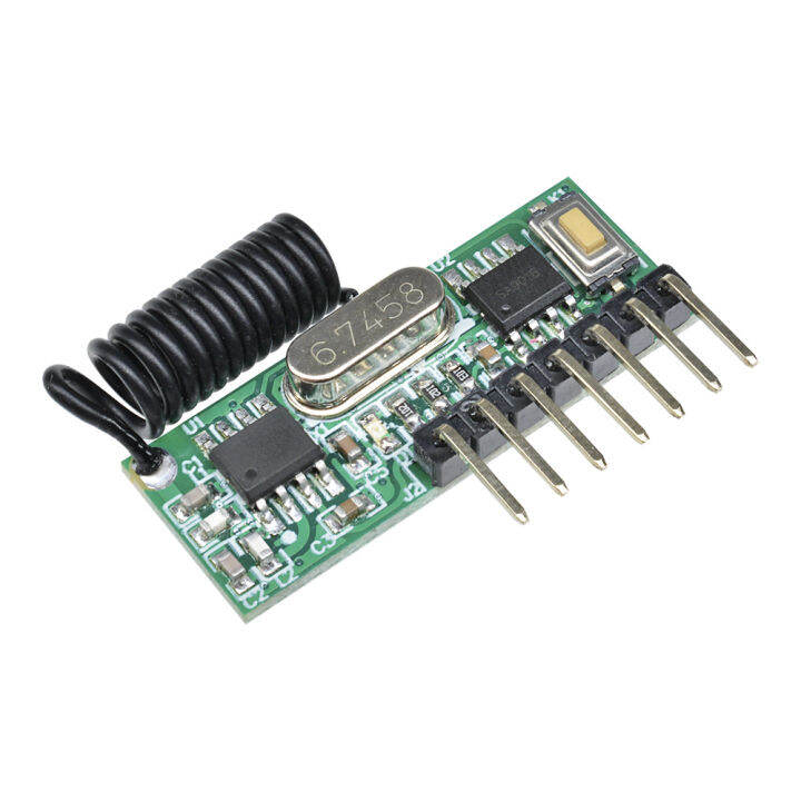 433MHz RF Wireless Remote Control Learning 4 Channel Decoding Receiver ...