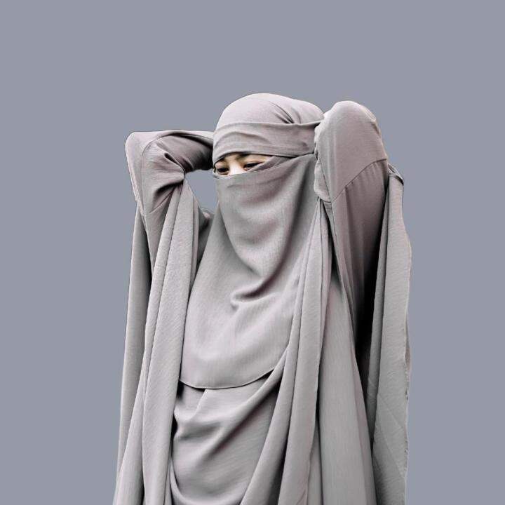 Cadar Bandana Niqab Cadar Niqab Yaman Niqob Cadar Niqob Poni Bahan ...