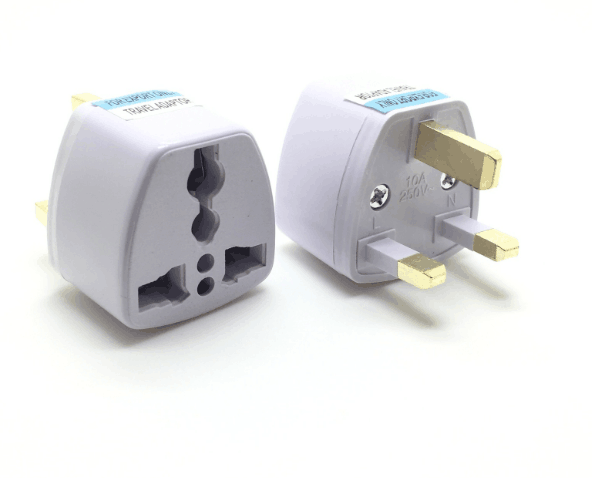 UNIVERSAL MULTI PIN PLUG ADAPTOR Travel Safety Adapter (Multi to UK/MY ...