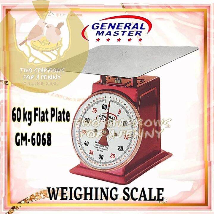 Timbangan / Weighing Scale 60kilos capacity General Master | Lazada PH