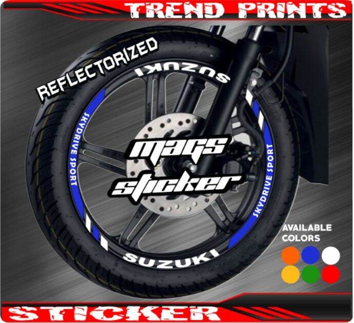 SkyDrive sport mags sticker set front and back | Lazada PH