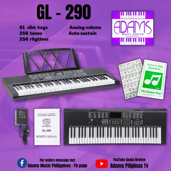 （Xmjrmt）GL-290 Digital Electronic Keyboard Piano(Complete set) | Lazada PH