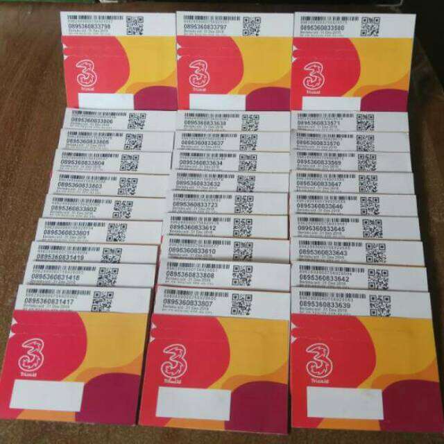 Kartu Perdana 3 THREE TRI Reguler - Janet - Perdana Tri - Kartu Tri ...