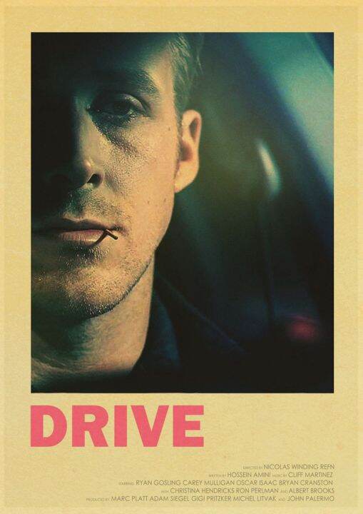 Classic Movie Driver Ryan Gosling Poster Kraft Paper Vintage Art Wall ...
