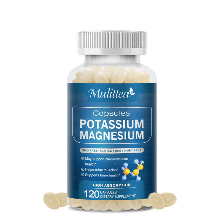 Mulittea Magnesium Potassium Supplement Magnesium Complex to Support ...