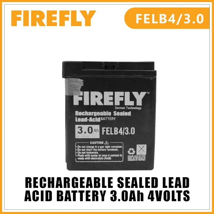 FHKVdiJr Rechargeable Battery Sealed Lead Acid Battery 3.0Ah 4V ...