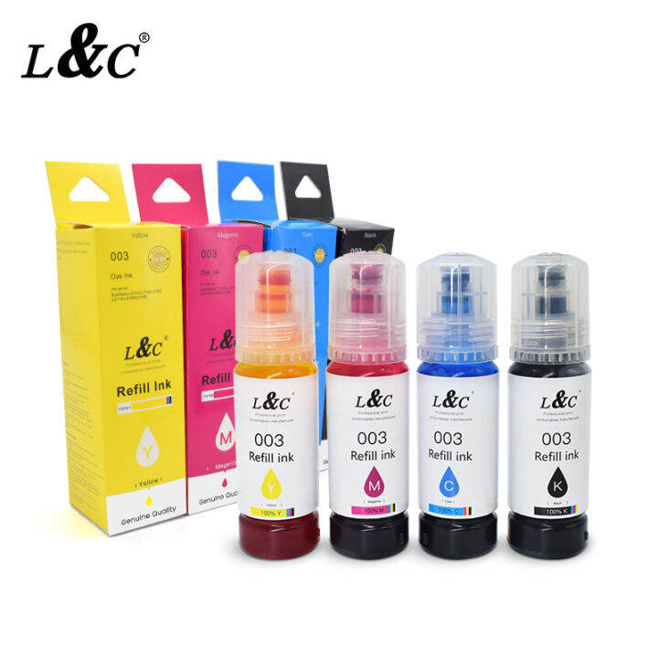 【PH Ready Stock】L&C Refill Ink For Epson 003 Ink Dye Ink For Printer ...