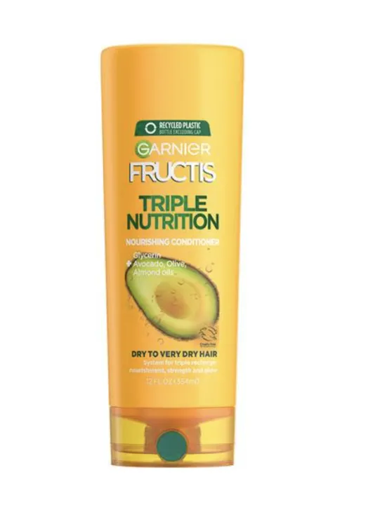 Garnier Fructis Triple Nutrition w/ Glycerin + Avocado, Olive & Almond ...
