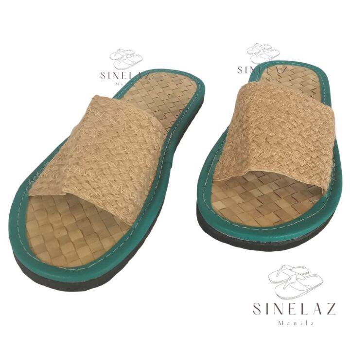 unisex aqua native abaca slippers (Slip-ons) | Sinelaz Manila | Lazada PH