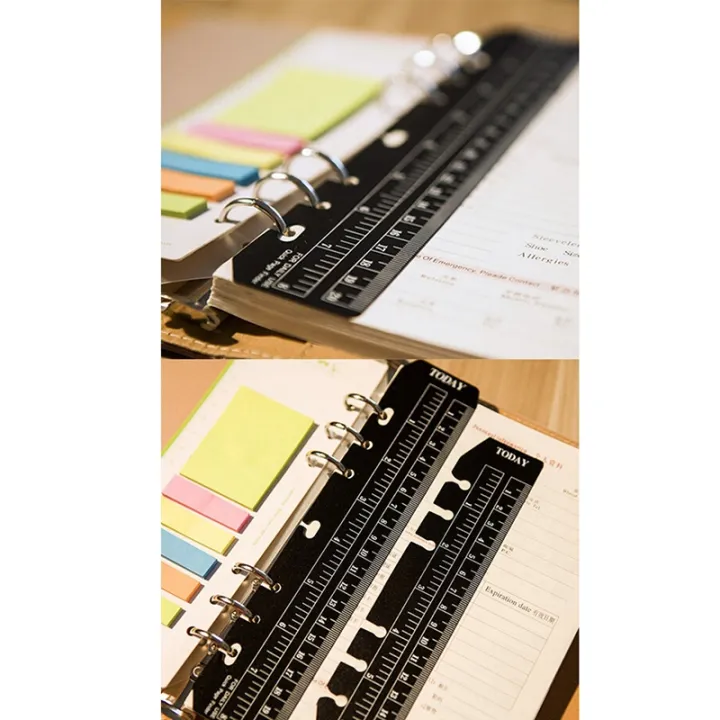 ZTHOME A5 A6 A7 6 Holes Spiral Planner Accessories Ruler Binder Inner ...