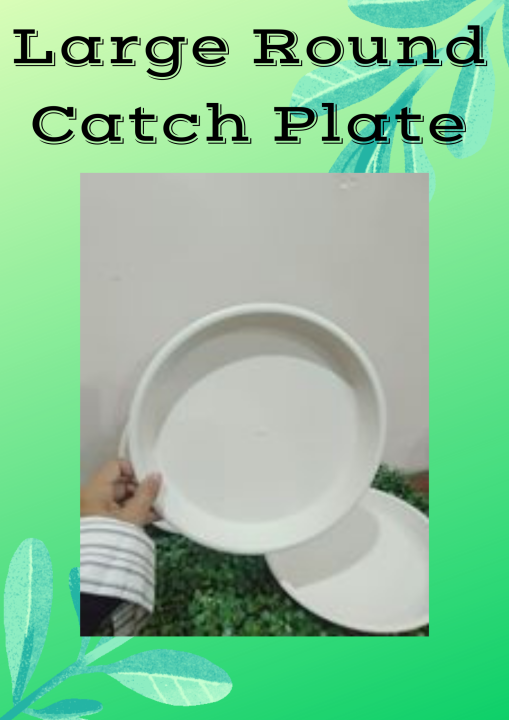 4 PCS- CATCH PLATE / WATER CATCHER/ SAUCER for POTS/PLANTERS- EXTRA ...