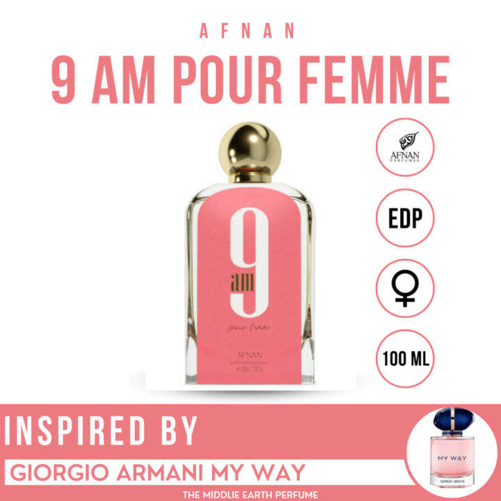 น้ำหอม Afnan 9AM Pour Femme ขนาด 100 ml ติดทน หอมนาน ของแท้100% นำเข้า ...