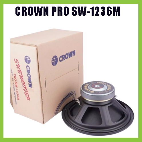 Crown PRO-SW-1236M 12 inch Subwoofer 360 watts New | Lazada PH
