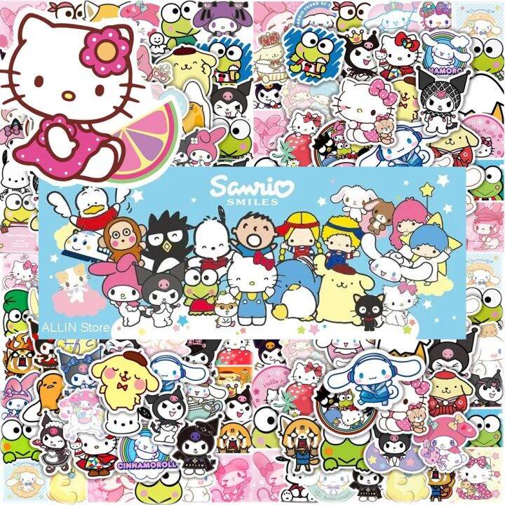 【HBESTY】 50/100pcs Kawaii Cartoon Sanrio Stickers Aesthetic Hello Kitty ... 【HBESTY】 50/100pcs Kawaii Cartoon Sanrio Stickers Aesthetic Hello Kitty ...
