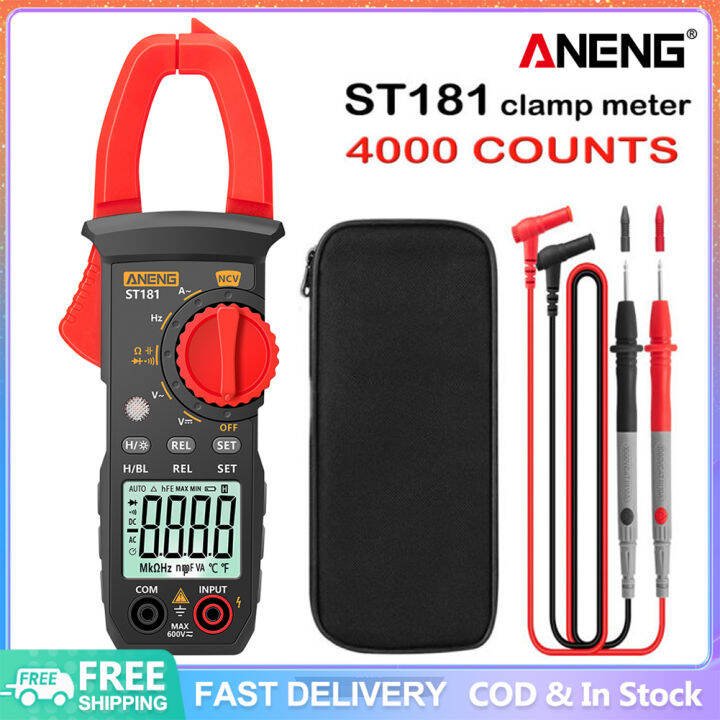 ANENG ST181 4000 counts true RMS LCD backlight screen manual ...