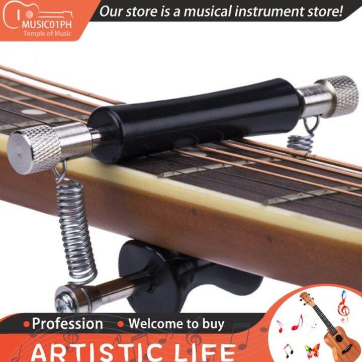 Rolling Guitar Capo Aluminum Alloy Rubber Glider Quick Setup Sliding ...