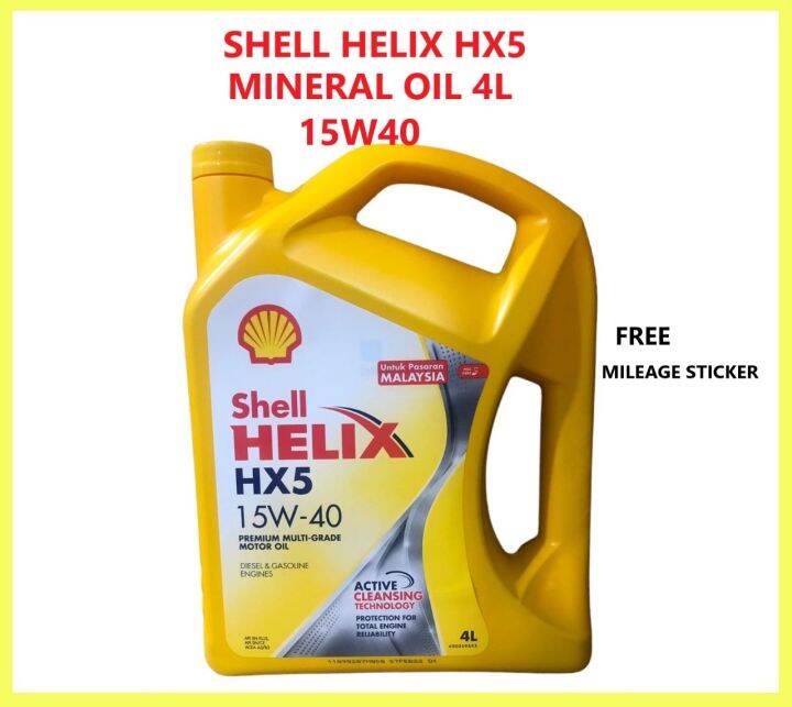 Shell Helix HX5 15W40 4L (Untuk Pasaran Malaysia) Premium Multi-Grand ...