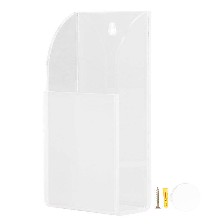 Acrylic Remote Control Holder Simple Wall Mount Media Organizer ...