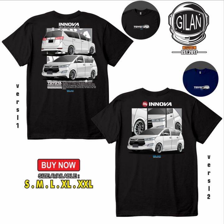 Toyota INNOVA REBORN STREET WEAR Car T-Shirt Automotive T-Shirt - Gilan ...