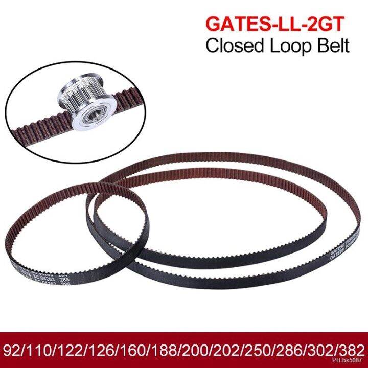 GATES-LL-2GT Closed Loop Timing Belt GT2 synchronous belt 6MM ...