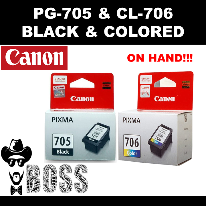 Canon PG-705 and CL-706 Black and Colored Original Ink Cartridge ...